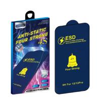 China Shock Proof Esd Anti Static Anti Dust 3d Glass Protector For Iphone 12 13 Pro Max for sale