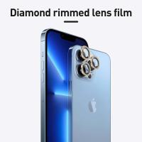 China Mobile Diamond Luxury Phone Lens Glass Camera Protector For Iphone 11-14 for sale
