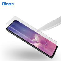 China Liquid UV Curved Edge Glass Full Glue S10 S21 Ultra Plus S22 Tempered Glass Screen Protector for sale