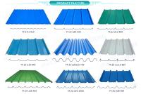 China Width 600-1250 mm Size/Dimension/Thickness Custom RAL 9002 Grey White Color Coated PPGI Corrugated Steel Roof Sheet Tile for sale