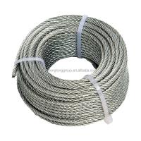 China Non-Alloy 1x7 Diameter ASTM A 475 High Tensile Galvanized 7 wire 0.33mm steel strand galvanized steel wire rope for sale