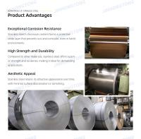 China 1.4305 SUS 201 304 316 409 Stainless Steel Plate Sheet Coil Strip with 2B Surface Finish and 1.5-15mm 0.3-3.0mm Thickness for sale