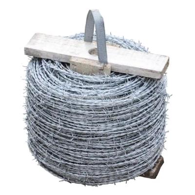 China Good Selling Galvanized Traditional Twist 400m 500m per roll 50kg Barbed Wire Coil with Barb Space 10cm-14cm for sale