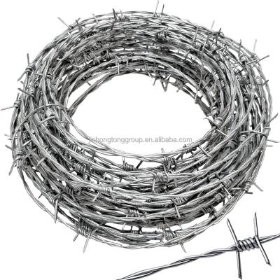 China Coil Wire Mesh Galvanized Barbed Wire Made of Low Carbon Steel with ISO Certification for sale
