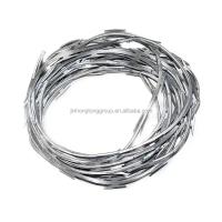 China 2.5±0.1mm Core Wire Dia. BTO22 Roll Hot Dipped Galvanized Razor Barbed Wire for Fencing for sale
