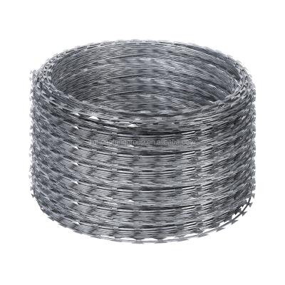 China Concertina Wires Hot Dipped Razor Fence Barbed Wire BTO-22 for Residence District Performance for sale