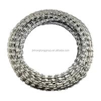 China Cross Razor PVC Coated Barbed Wire for Customer Requirements BTO-12 BTO-15 BT0-22 BT0-30 BTO-65 for sale