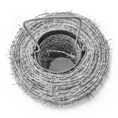 China 50kg Per Roll Hot Dip Galvanized Barbed Wire Strand with ISO9001 Certification for sale