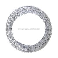 China Customers Requested Length Galvanized Razor Barbed Wire for Protective Construction Hot Dipped Galvanized for sale