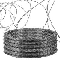 China Galvanized Steel Razor Barbed Wire with 30mm Barb Length at Affordable from Chinese for sale