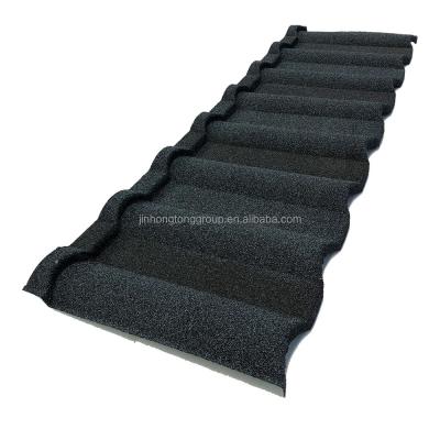 China 1320*360*0.5mm Interlocking Tile Color Stone Coated Metal Roofing Tile and Valley Tray for Apartment Construction for sale