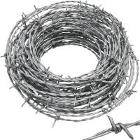 China 8mm and 1.8mm Diameter Galvanized Barbed Wire for Fence and Construction Customizable for Different Customer Requirements for sale