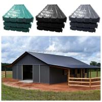 China Mid Hard RAL Customized Flexo 2 Color Corrugated Board PPGI Galvanized Steel House Roofing Sheet for Your Requirements for sale