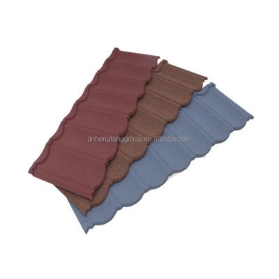 China High Corrosion Resistance ASTM Color Coated Stone Metal Roofing Tile with Customized Shape for sale