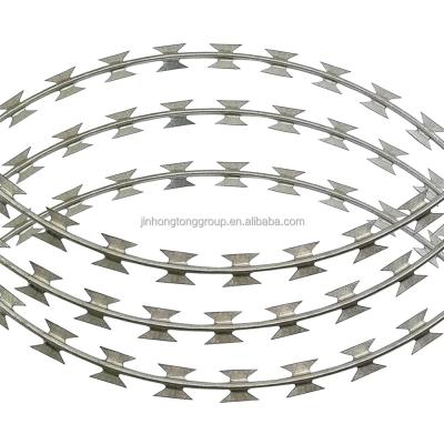 China Silver Razor Barbed Wire with Great Protection at in Market for sale