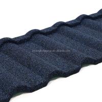 China Plain Roof Tiles 300*400mm 3.2kg Weight Stone Coated Step Tile Roofing Sheets For Office Building Sample please contact us for sale