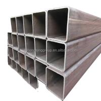 China Silver Galvanized Square Tube Iron Pipe 0.9mm GI Pipe Perforated with Z35.6-484.8g/m2 Zinc Coating and Powder Coated for sale