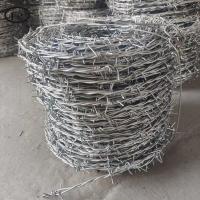 China Anti-Corrosion and Rust-Resistant 12 -15 Low Carbon Steel Barbed Wire with 360-1000mm Coil Diameter for sale