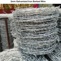 China Galvanized Barbed Wire Fencing per Meter in Roll for Farm Rust Proof TUV Certified Length Customers' Demand for sale