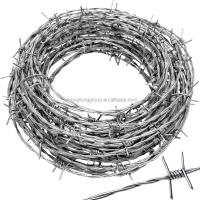 China Galvanized Single Twisted Barbed Wire Roll for Protective Construction Length Customers' Demand for sale