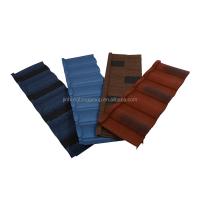 China 665-1000mm Width Hard Metal Roofing Stone Coated Asphalt Roof Sheet for Leisure Facilities High Hardness for sale