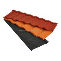 China 665-1000mm Width Hard Metal Roofing Stone Coated Asphalt Roof Sheet for Leisure Facilities High Hardness for sale