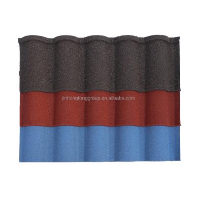 China Custom Length Hard Stone Roofing Sheets 0.4mm Zinc Steel for Building Roofing Materials Corrosion-Resistant for sale