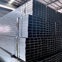 China Pipes A36 S235 S275 S355 Gi Steel Mild Steel Galvanized Square Carbon Pipe Welded GI Rectangular Steel Tube Round Square for sale