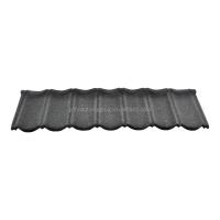 China Building Construction Roofing Materials Stone Coated Metal Roofing Tile with Ultraviolet-Proof Color Stone Chip Coated Surface for sale