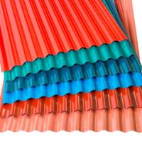 China ASTM Standard Color Coated Corrugated Roofing Sheets Galvanized Iron Steel Plate for Building in Different Sizes for sale