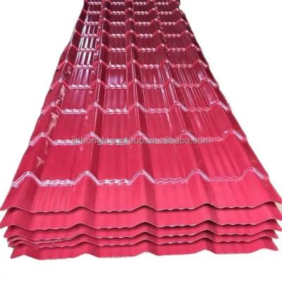 China Prepainted Hot Dip Galvanized PPGI Coil Roofing Sheet Corrugated Steel Roofing with Standard Seaworth Packing for sale