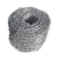 China 360-1000mm Coil Diameter Galvanized High Zinc Content Barbed Wire Roll for Animal Deterrent Cattle Fencing for sale