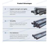 China Length 1-12m/Customized 45 Mild Steel Round Bar for Industry Material ASTM Ss400 Carbon Steel for sale