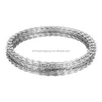 China Barb Length 1.5-3cm and Wire Diameter 2.5mm High Security Concertina Barbed Razor Wire 100m Roll with Galvanized Finish for sale