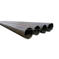 China 6m/12m Punching Square/Round Section EN 10219 ASTM A500 ERW Welded Steel Pipe for Hydraulic Structural API Certified for sale