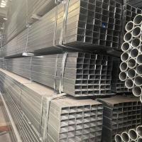 China ASTM A500 Q235 Galvanized Mild Steel Square Hollow Section for Construction Durable Iron Pipe Steel Silver Square Bar for sale