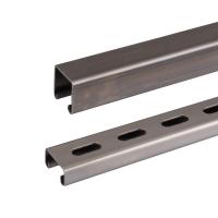 China Stainless Steel Profile-U Profile-C Channel Square 5 8 10 12 Strut Channel For Building Is Perforated for sale