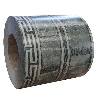 China Wood Grain Color Coated Galvanized Strip Coil PPGI Steel Coil for Roofing Sheet for sale