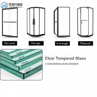 China 8mm 10mm 12mm Clear Tempered Glass for Bathroom and Door Glass After-sales Service 5 Years for sale