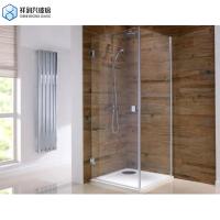 China Double Sliding Door Bathroom Shower Room with Clear Tempered Glass and Aluminum Alloy Frame for sale