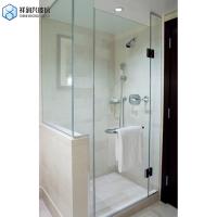 China Single Door Frameless Stainless Steel Shower Enclosure with Tempered Glass Sliding Door for sale