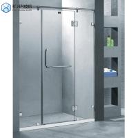 China Single Door Frameless Stainless Steel Shower Enclosure with Tempered Glass Sliding Door for sale