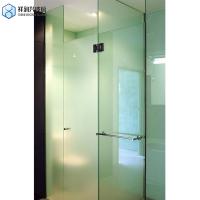 China Single Door Frameless Stainless Steel Shower Enclosure with Tempered Glass Sliding Door for sale