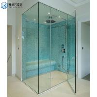 China Stainless Steel Shower Room Glass Door Handle with 2 Handles and Demand Thickness for sale