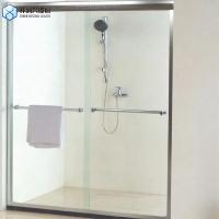 China Stainless Steel Shower Room Glass Door Handle with 2 Handles and Demand Thickness for sale