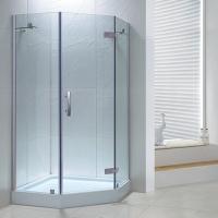 China Villa Shower Room with Textured Glass Corner Doorframe and Plexi Glass Acrylic Enclosure for sale