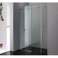 China 80X80 Black Small Square Glass Shower Enclosures Cabin for Home Flat Polished Edge Work for sale