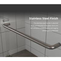 China 80X80 Black Small Square Glass Shower Enclosures Cabin for Home Flat Polished Edge Work for sale