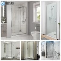 China Outdoors Customization 6mm Luxury Unit Large Corner Stalls Full Frame Sliding Shower Door for sale