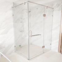 China As The Customer prime Thickness Frameless Design 600mm Swing Shower Door with Clear Glass for sale
